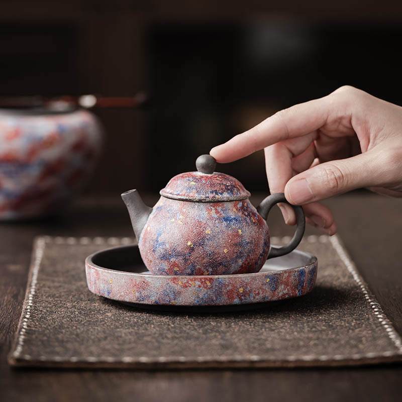 Wendan Teapot - Vintage Old Rock Mud Handmade Galaxy Rock Mud Teapot ...