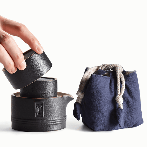 Portable Zen Teaset - Travel Friendly Ceramic Tea Set – Cultural ...